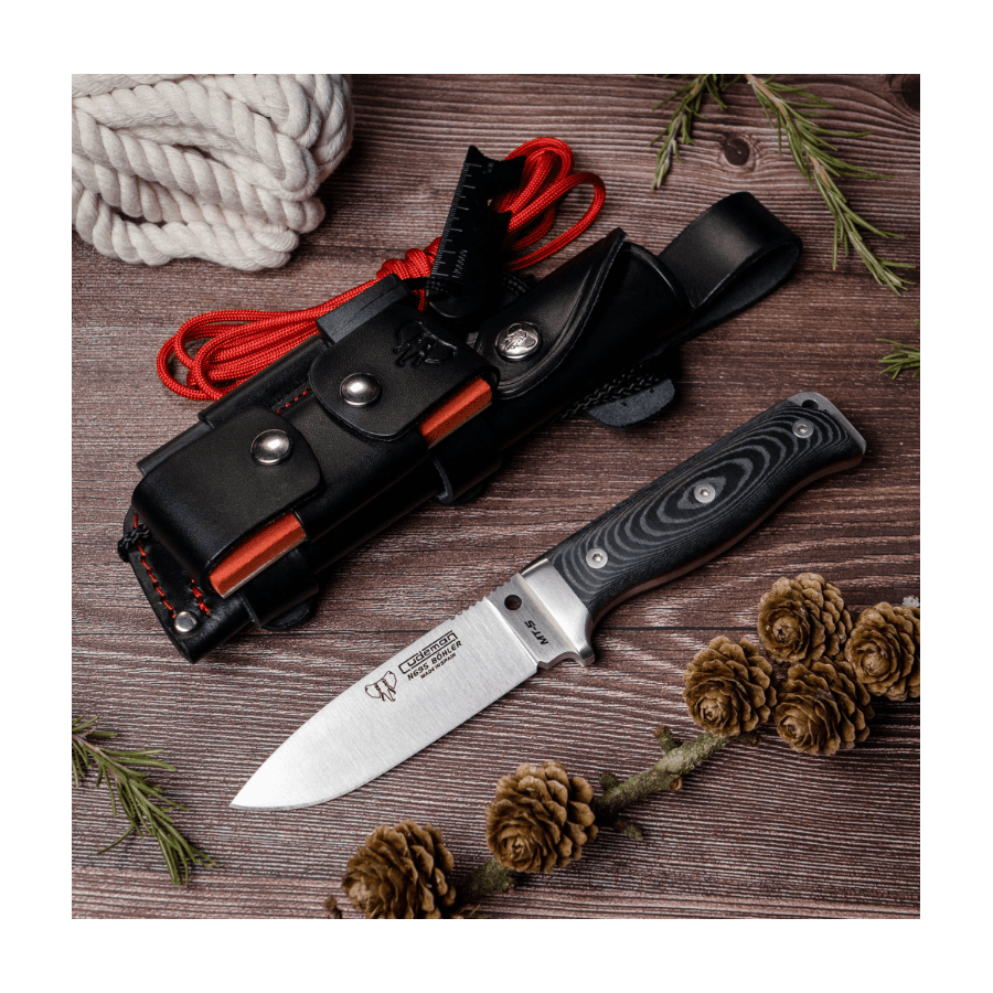 CUCHILLO CUDEMAN MT5 MIKARTA NEGRA 120-MC COMPLETO