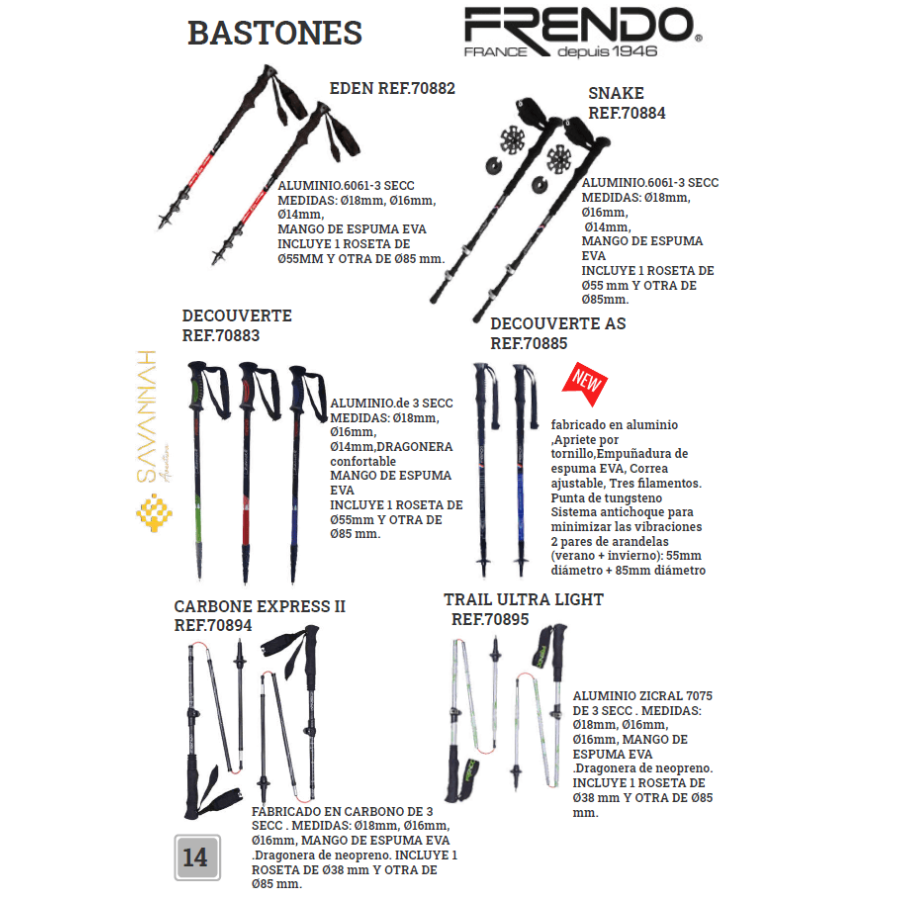 BASTÓN TREKKING FRENDO
