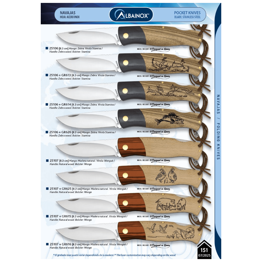 NAVAJA CAZA ANIMALES VIROLA MADERA