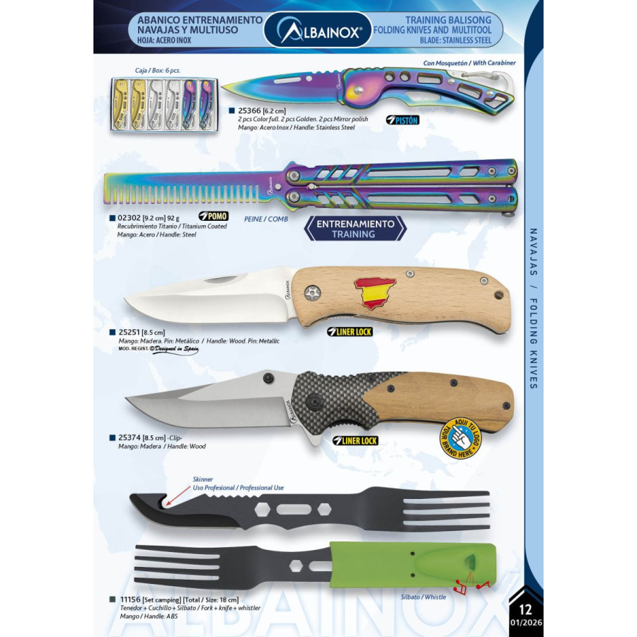 NAVAJA COLOR O NAVAJA PEINE O NAVAJA ESPAÑA O NAVAJA MADERA CUBIERTO