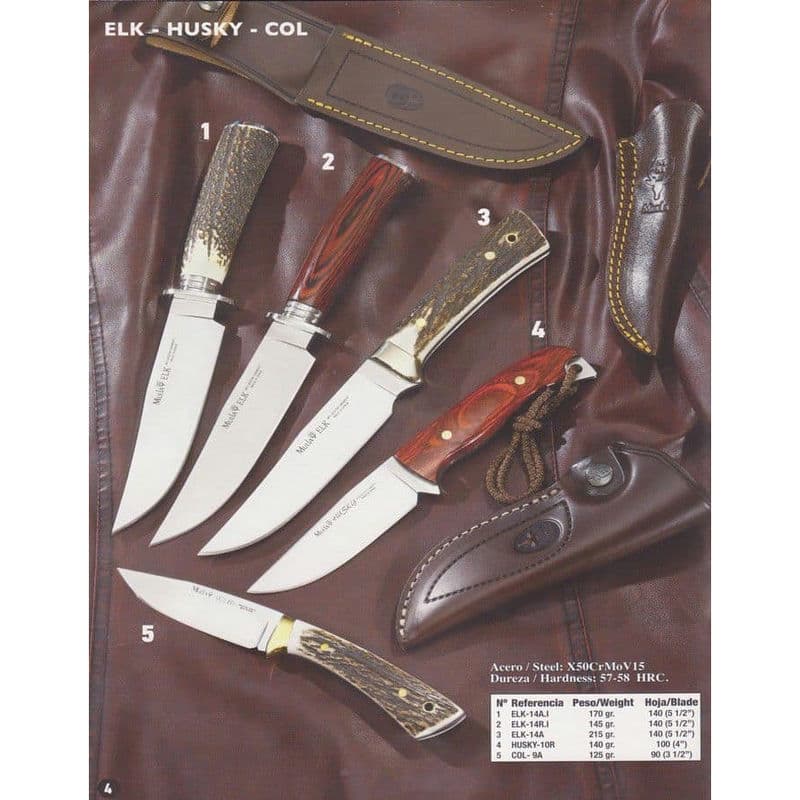 CUCHILLOS DE MONTE ELK , HUSKY E COL